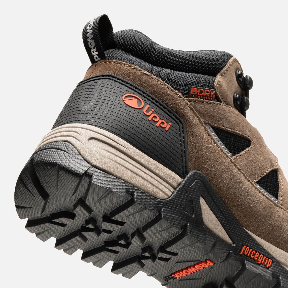 Botin Hombre Ventus Mid Cafe Oscuro - tecnobogab2c